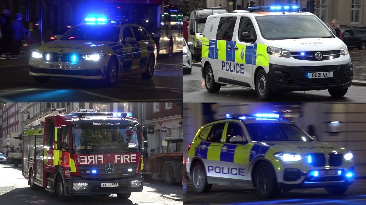 [HEMS] Various London Emergency Vehicles Responding on Blue Lights and ...