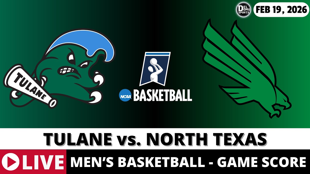 TULANE VS NORTH TEXAS 🏀 NCAAM Basketball Game Score Radio Play-by-Play ...