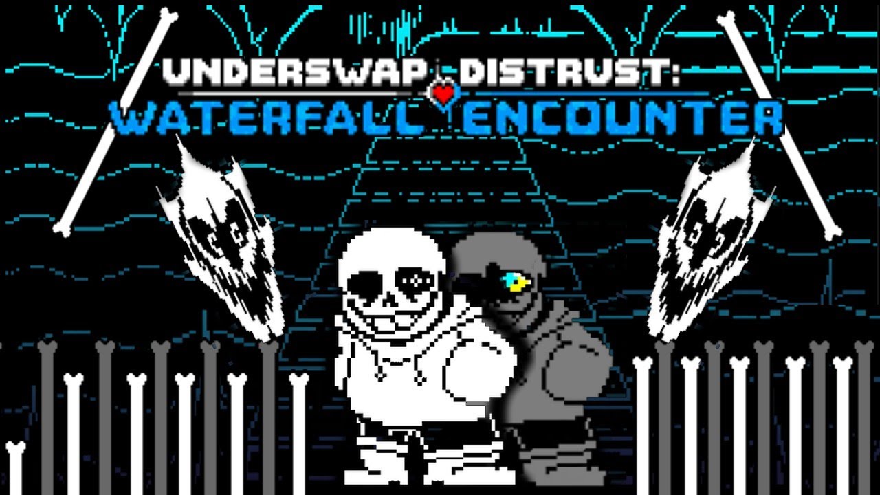 언더스왑 디스트러스트 워터풀 인카운터 UNDERSWAP DISTRUST: Waterfall Encounterby ehE ...