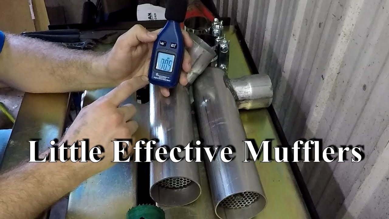 DIY Mini Mufflers for open headers - YouTube