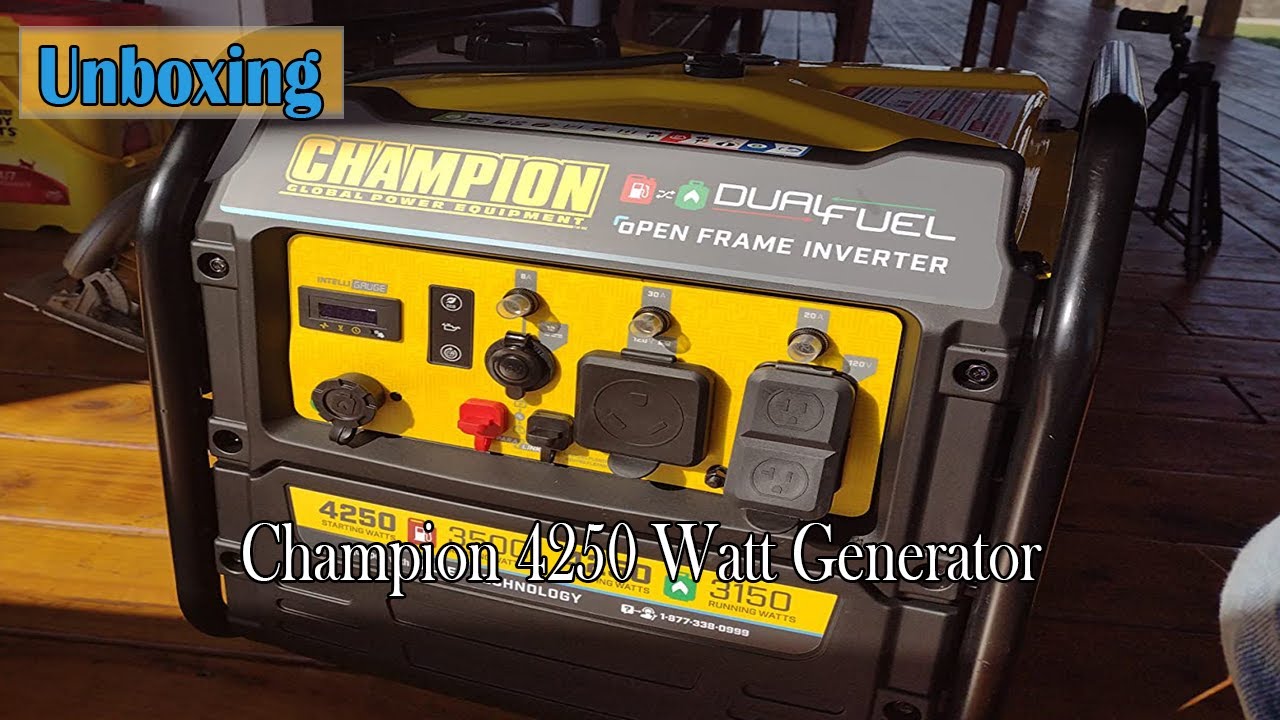Champion 4250 Watt Generator - Champion Generator Step-by-Step Easy ...