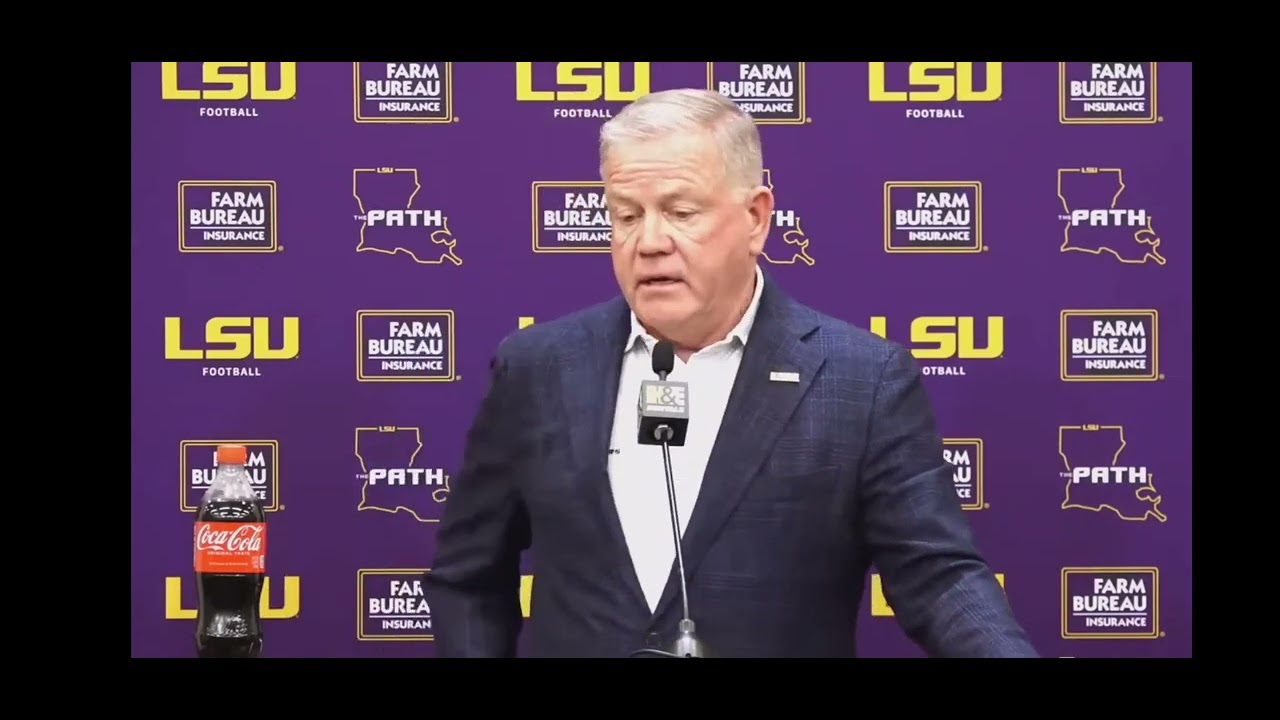 Watch: LSU coach Brian Kelly updates Jayden Daniel's status and ...