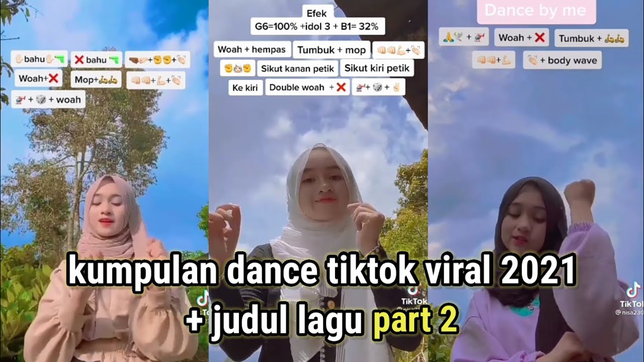 TUTORIAL DANCE TIKTOK + JUDUL LAGU VIRAL TERBARU PART 2 - YouTube