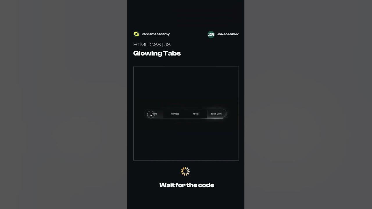 Glowing Tabs Html Css Shortsviral Shorts Codinglife Codingshorts Code Software Youtube