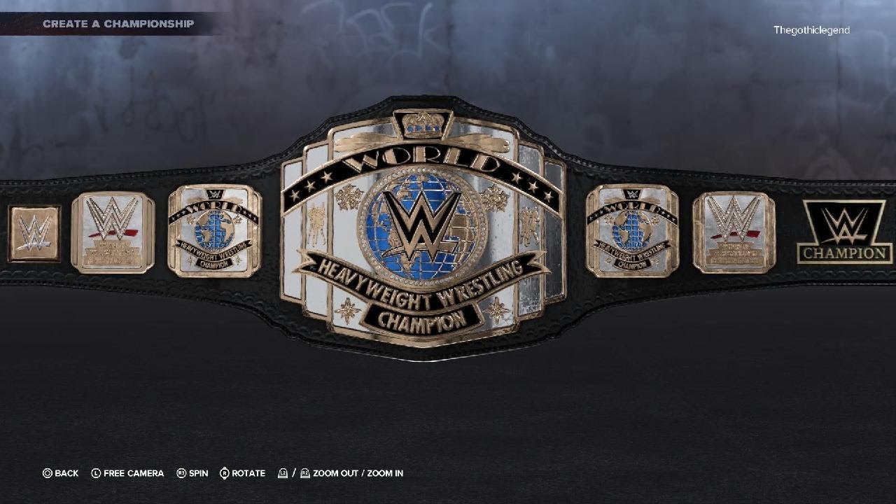 #WWE2K24 - Custom Titles - My Custom Dual Plated - WWE World ...