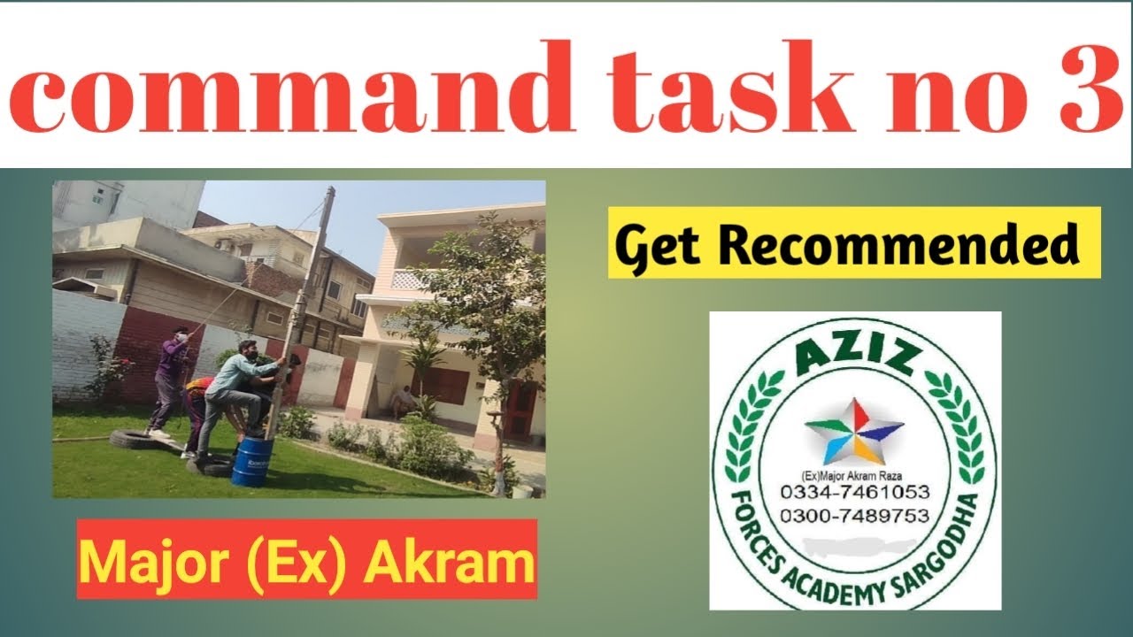 Command Task No 3 | ISSB | GTO task | Psych Test | Aziz forces Academy ...