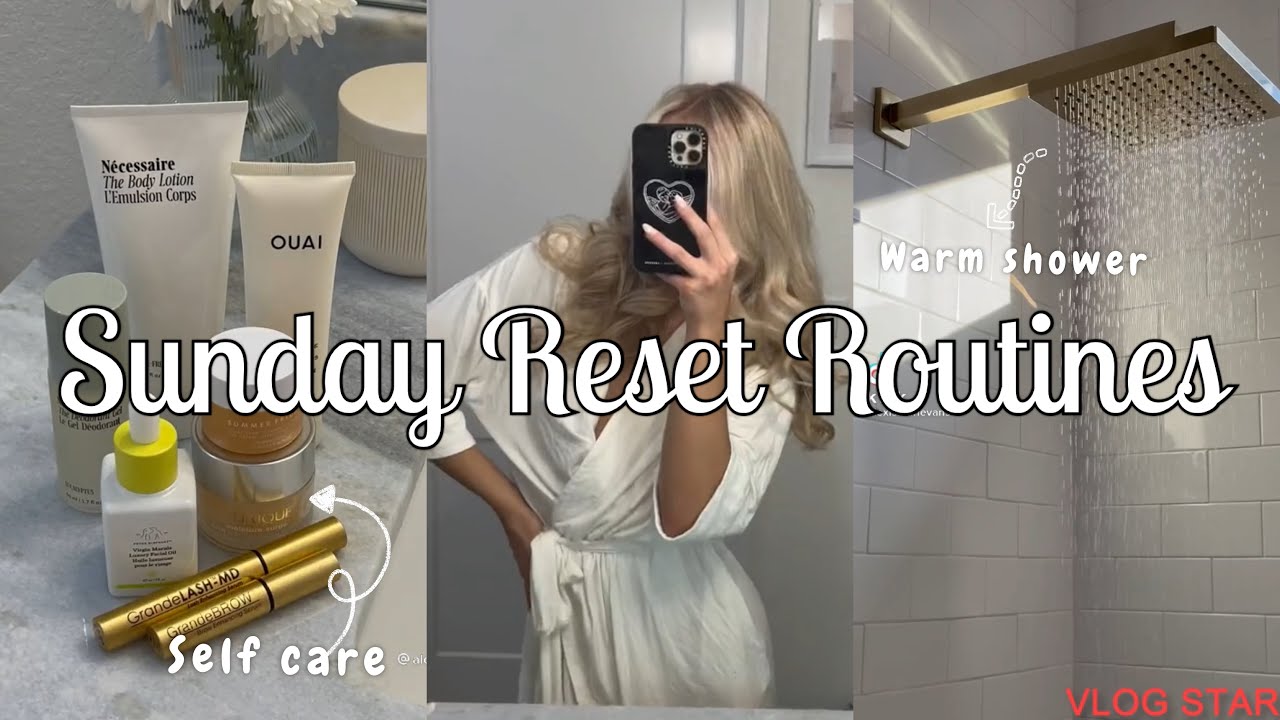 Sunday Reset Routines 🍃| Weekend Reset Routines | Aesthetic Tiktok ...