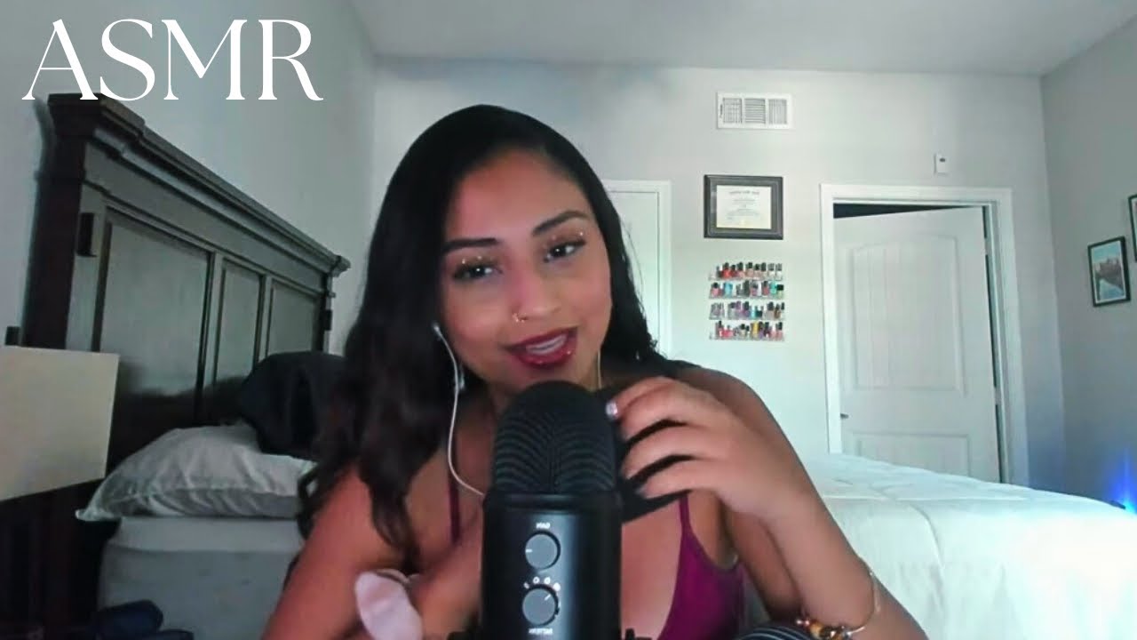 ASMR soft whispers: inaudible mouth sounds, new trigger + tapping - YouTube