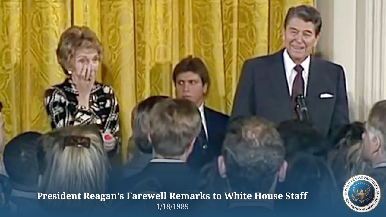 President Reagan's Farewell Remarks to White House Staff 1/18/1989 ...