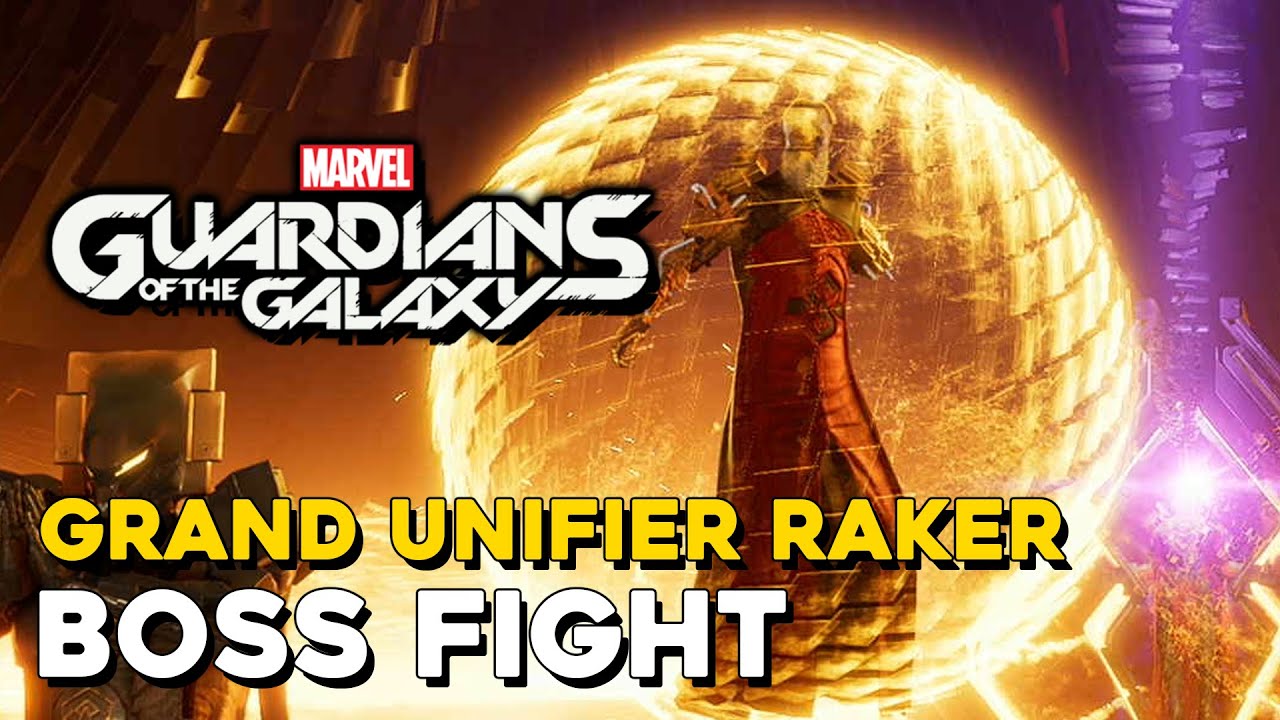 Marvel's Guardians Of The Galaxy Grand Unifier Raker Boss Fight - YouTube