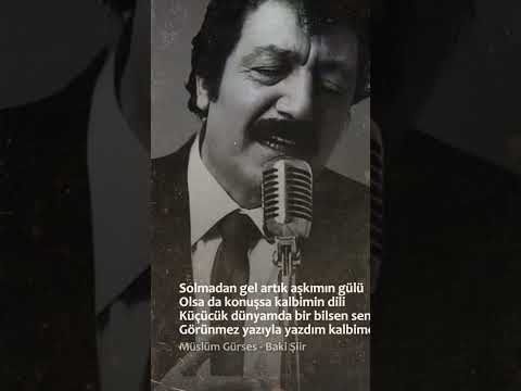 Solmadan gel artık aşkımın gülü  #arabesk #müslümgürses #ferditayfur #şiir #keşfet #shortvideo