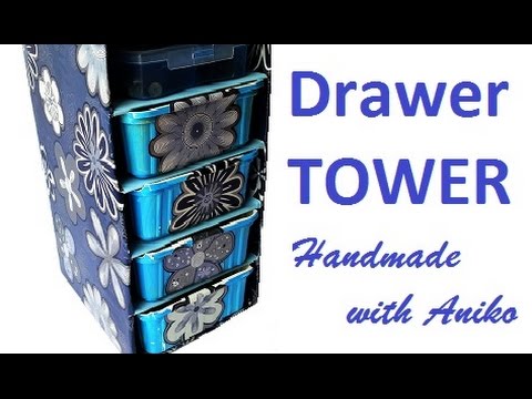 DIY Drawer TOWER - YouTube