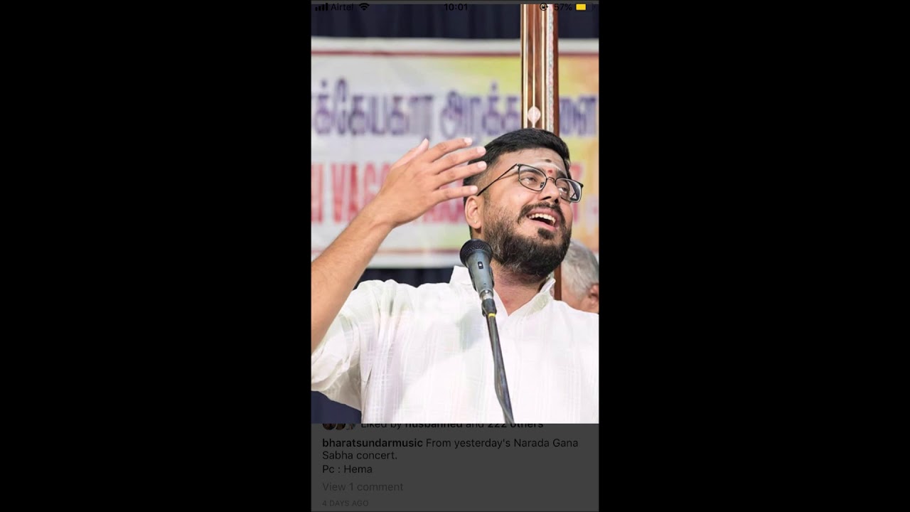 Bharat Sundar Live - Carnatic Music - Virutham in Kharaharapriya - YouTube