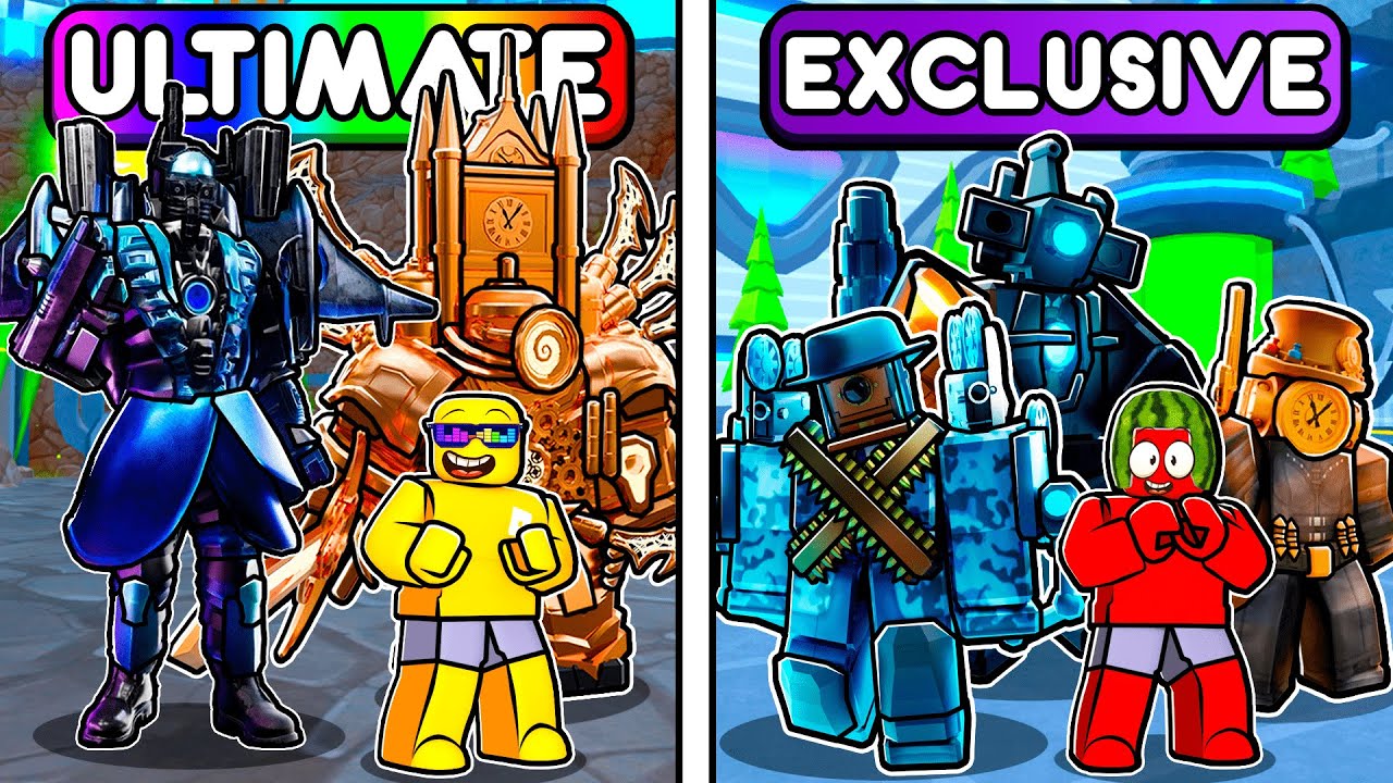 ULTIMATES vs EXCLUSIVES In Toilet Tower Defense - YouTube