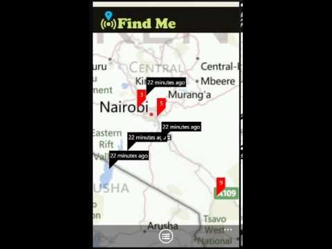 Find Me app for windows phone. - YouTube