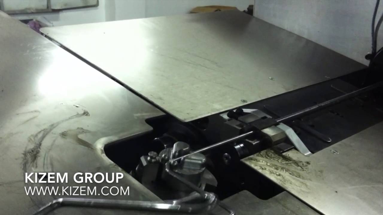 steel metal wire bending machine bender cutting and straighten - YouTube