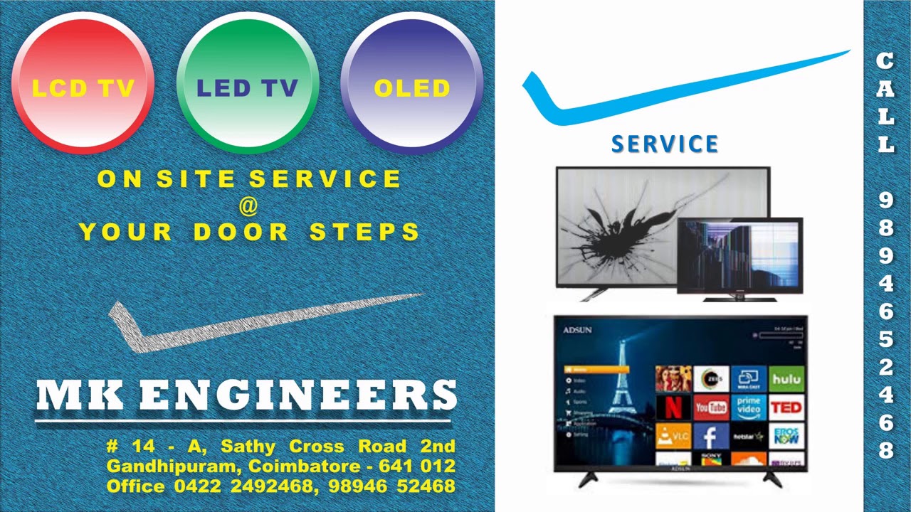 LCD - LED TV SERVICE - YouTube