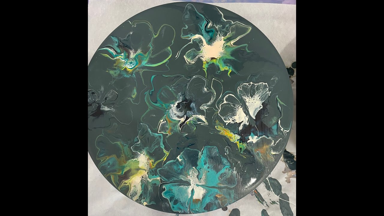 Acrylic Flow Art using a Straw - YouTube