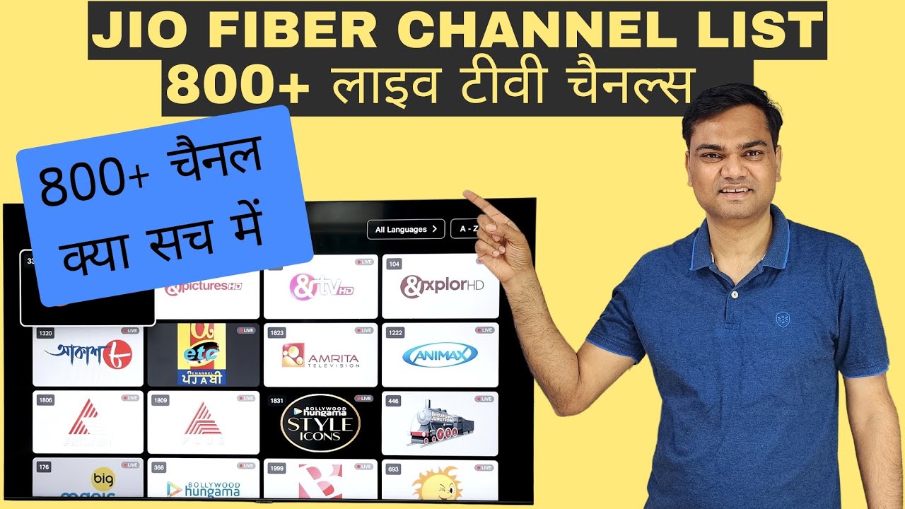 Jio fiber set top box channel list - Part-2 | Jio fiber 800 channel ...