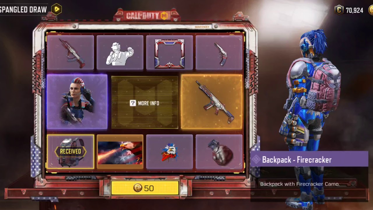 Call Of Duty Mobile: Star Spangled Draw, Spend 200cp only - YouTube