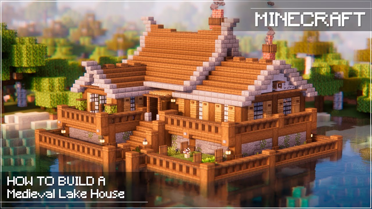 Minecraft 1.21 | How to Build an Amazing Medieval Lake House - YouTube