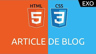 HTML/CSS - exercices - YouTube