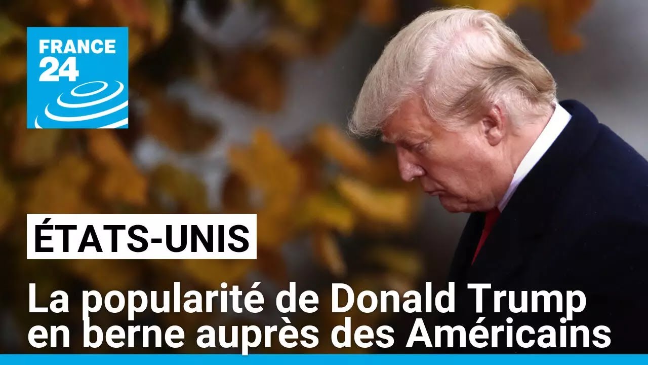 États-Unis : la popularité de Donald Trump en berne auprès des ...