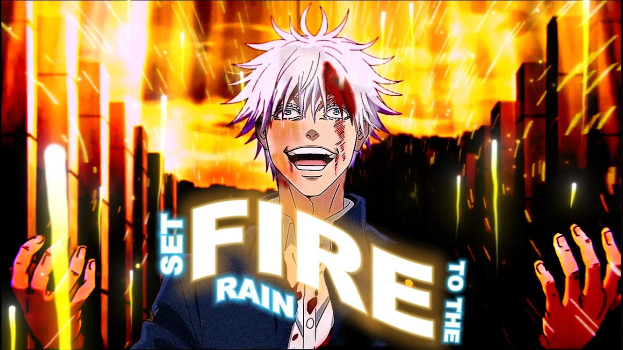 GOJO VS TOJI | AMV | SET FIRE TO THE RAIN - YouTube