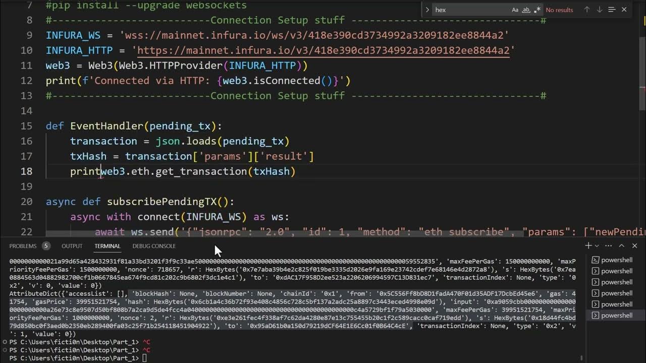 Web3 Hacking In Python 0x13 Network Programming Part 3 Filtering Uniswap Mempool