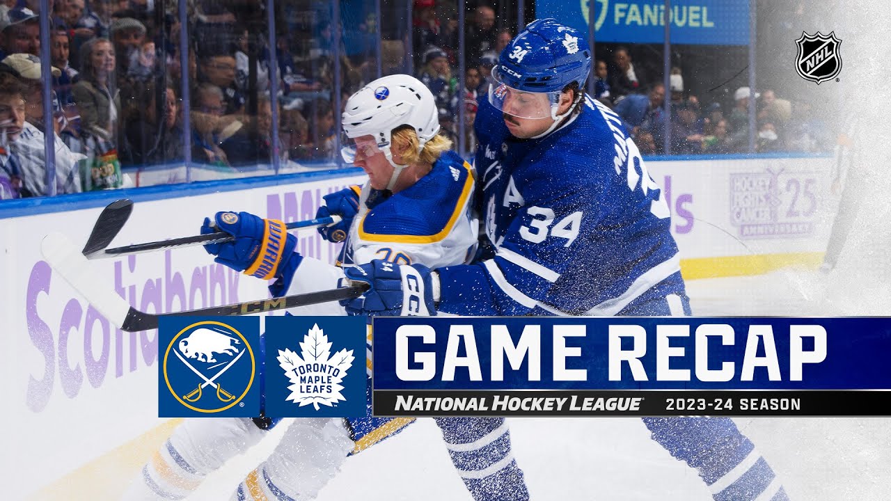Sabres @ Maple Leafs 11/4 | NHL Highlights 2023 - YouTube