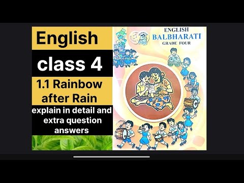 1.1 Rainbow after Rain | class 4 | English medium | Balbharati | new syllabus | 2026-27 |Maharashtra