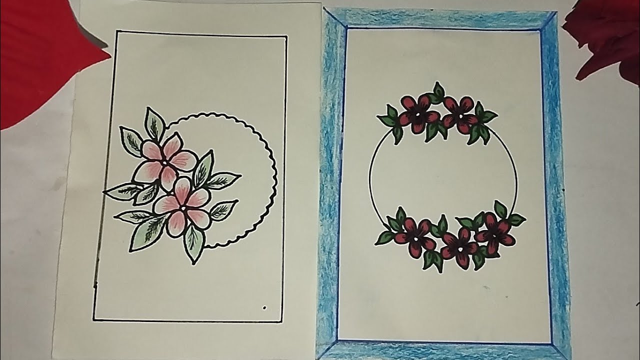 new project design/border designs/easy design - YouTube