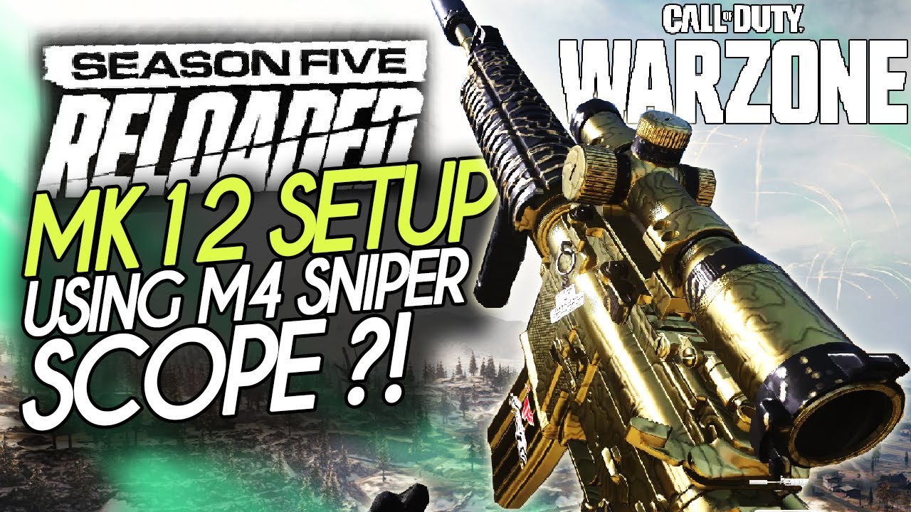 M4 SNIPER SCOPE BEST SETUP? | CoD Warzone Highlights - YouTube