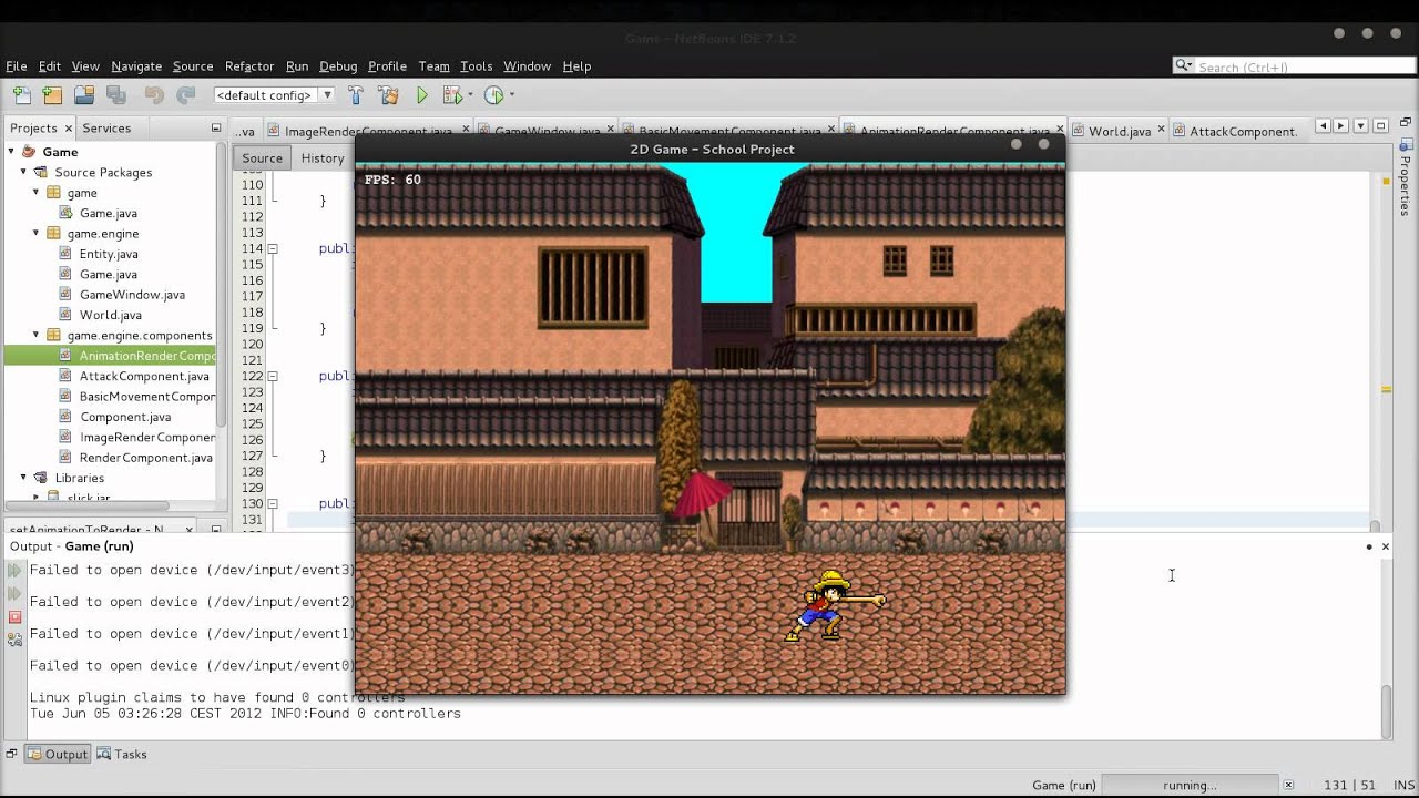 2D School Game Project - First Status - YouTube