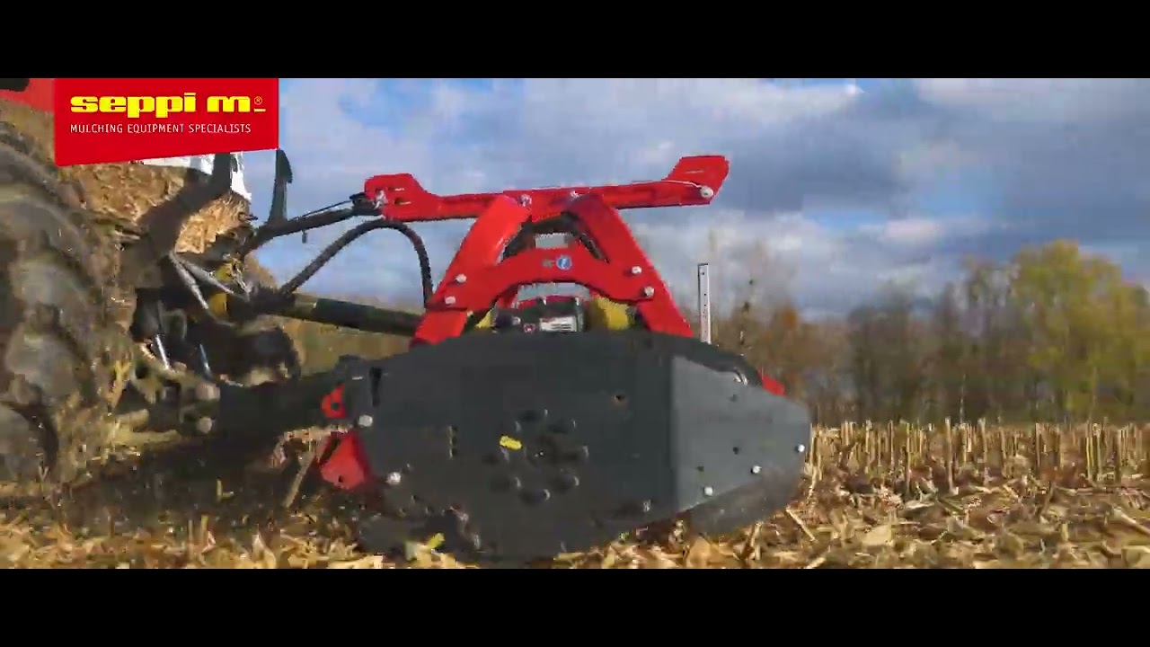 Косилка-измельчитель SEPPI SMO fh 250 измельчает сидераты и пожнивные ...