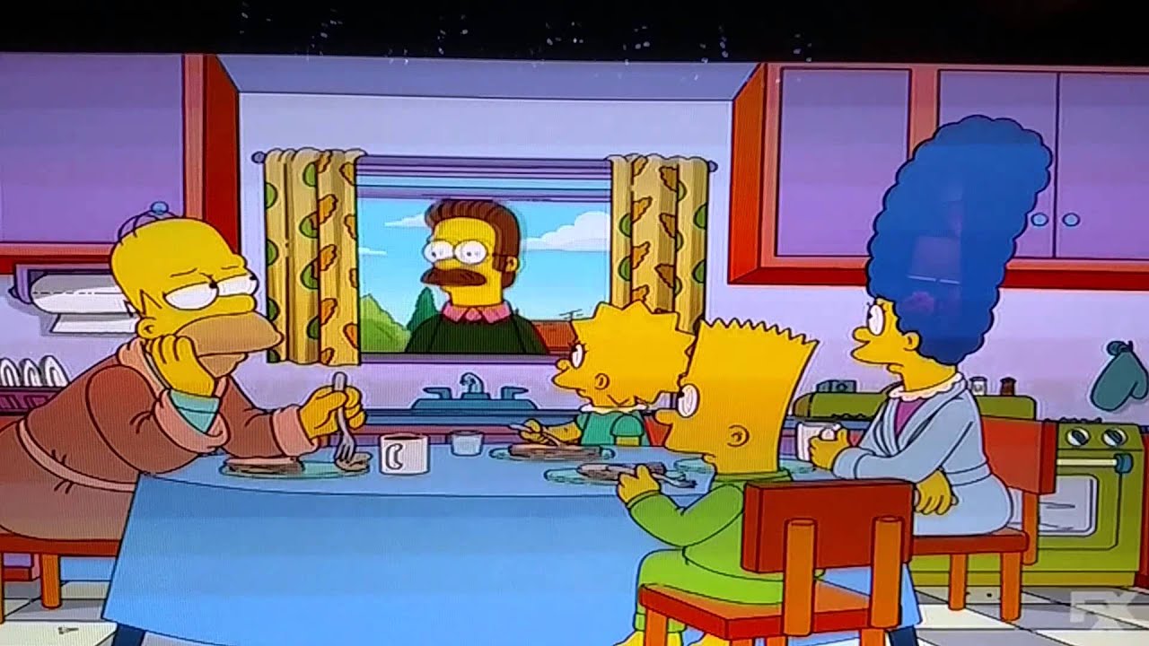 The Simpsons - Simpsons Roasting On An Open Fire (Eating God) - YouTube