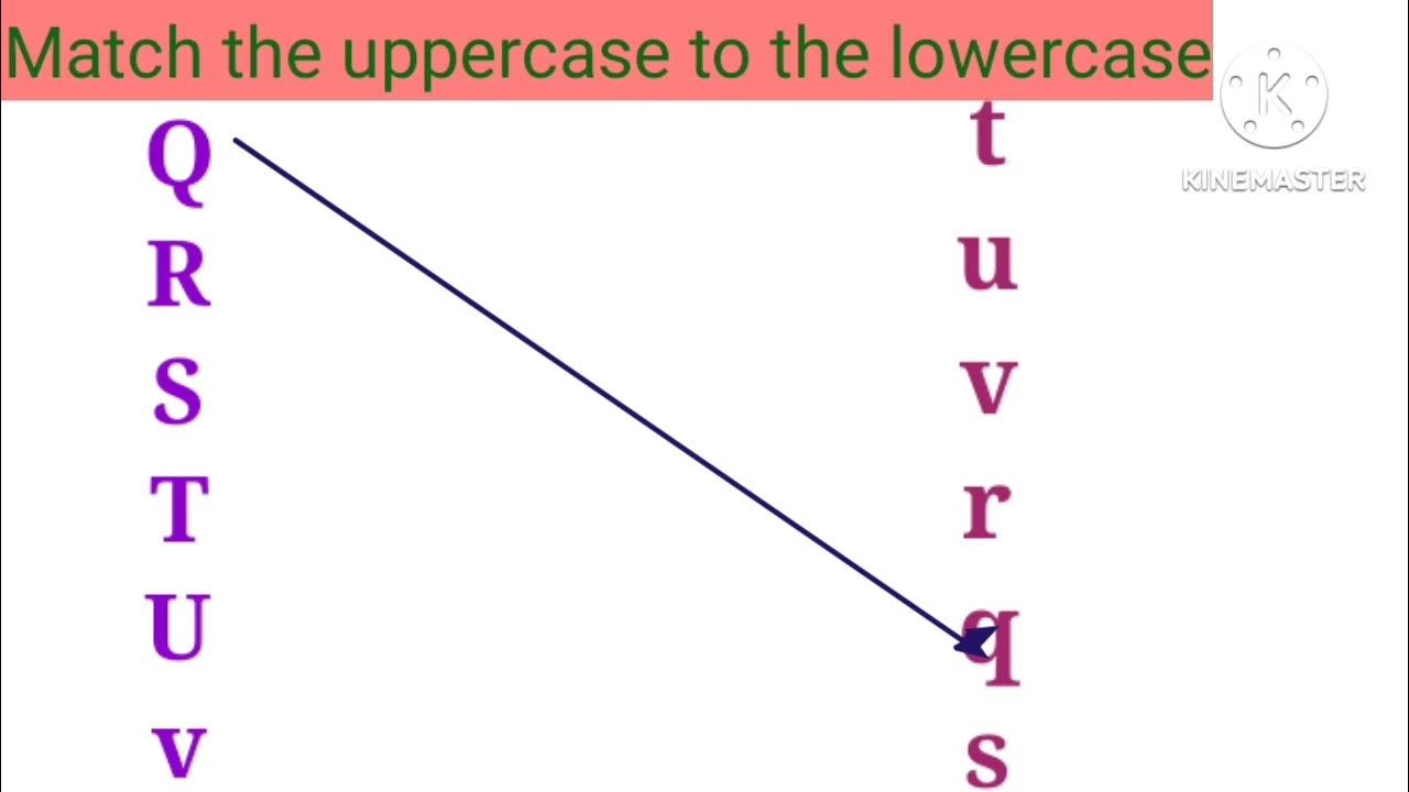 Match The Capital Letters To Small Letters|Matching Letters Abcd ...