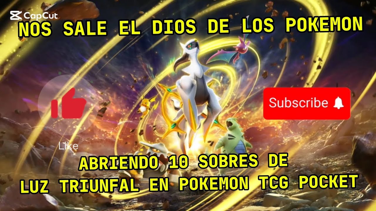NOS SALE EL DIOS POKEMON / ABRIENDO 10 SOBRES DE LUZ TRIUNFAL EN ...