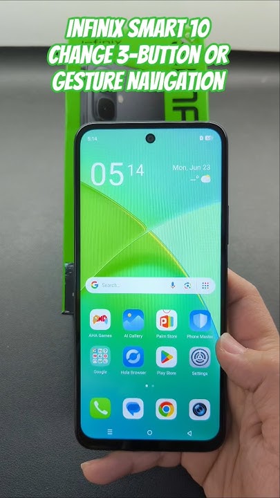 Infinix Smart 10 Change 3-Button or Gesture Navigation - YouTube