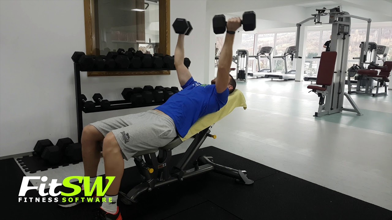 Incline Dumbbell Flyes with a Twist: Chest Exercise Demo How-to - YouTube