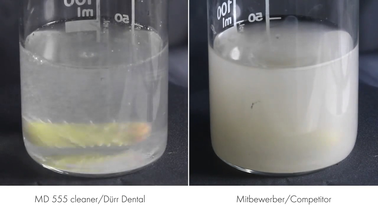 Dürr MD 555 cleaner - Special cleaner for suction units - YouTube