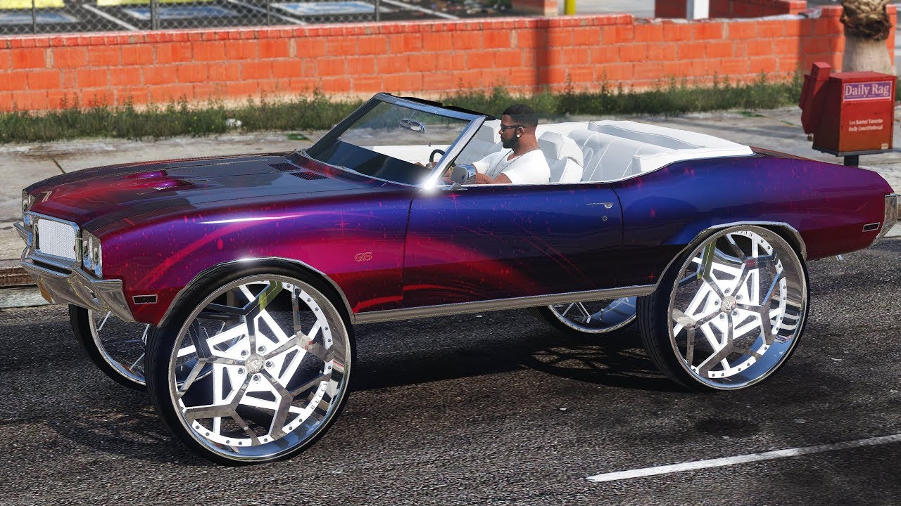 1970 Buick GS on 32 inch Rucci Wheels - GTA 5 Mods - YouTube