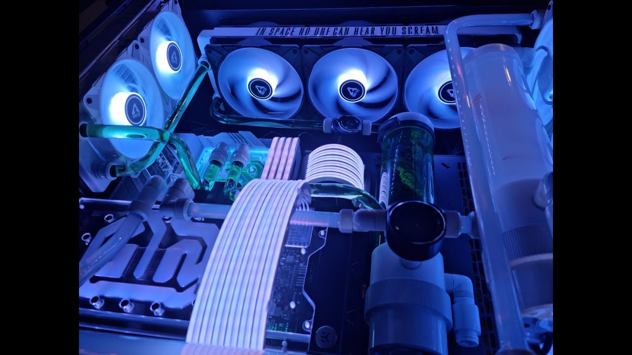 Corsair Obsidian 1000D Custom Dual Loop Water Cooling PC Build "Aliens ...