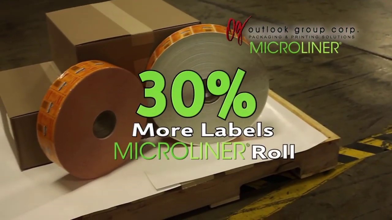 MICROLINER® Sustainable Thin-Liner Labels | Outlook Group - YouTube