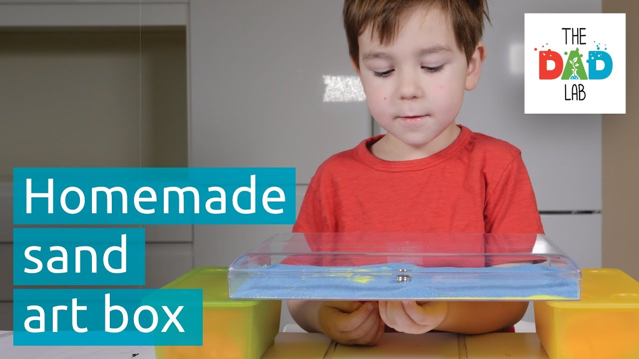 How To Make Mess-free Sand Art Box With A Magnet - YouTube