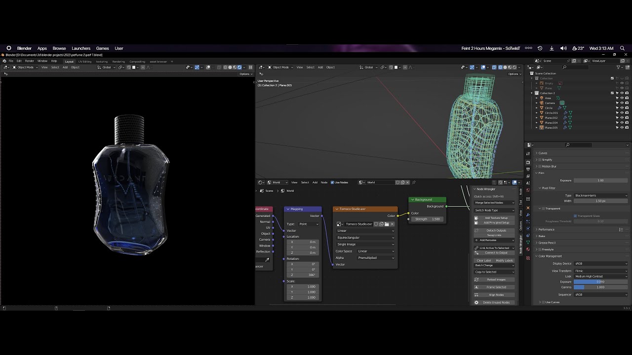 Back to doing some 3D , trying some perfume renders - YouTube