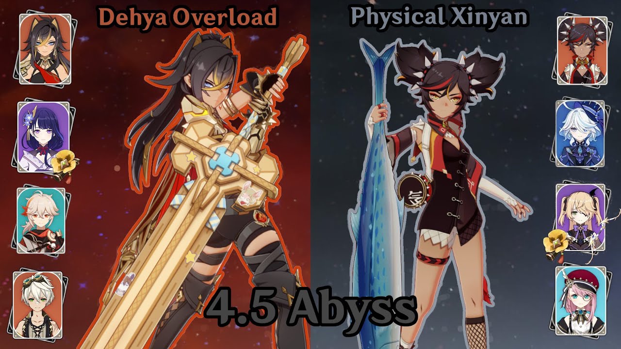 Genshin Impact | 4.5 Abyss Clear with Dehya Overload and Physical ...