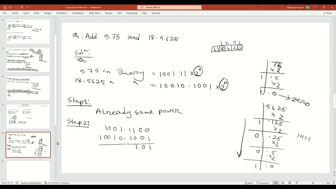 2) Floating point Addition and Multiplication in Computer Architecture - YouTube