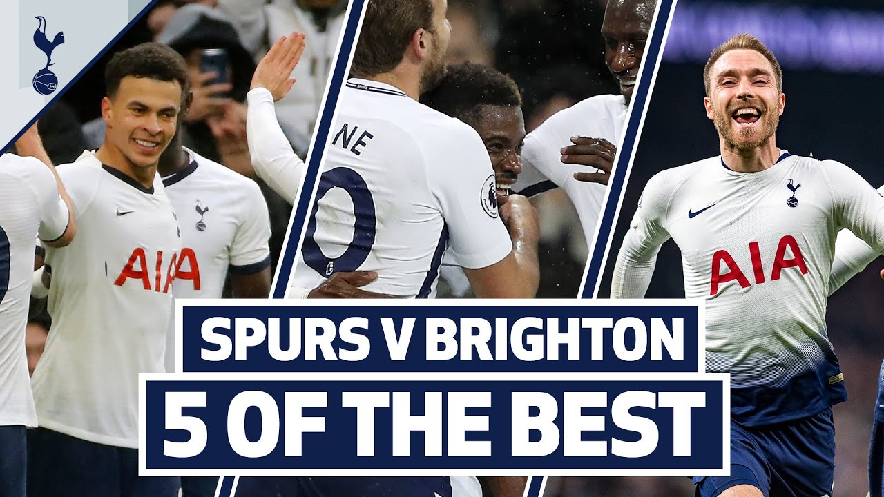 5 OF THE BEST | SPURS BEST HOME GOALS V BRIGHTON | Ft. Aurier, Dele ...