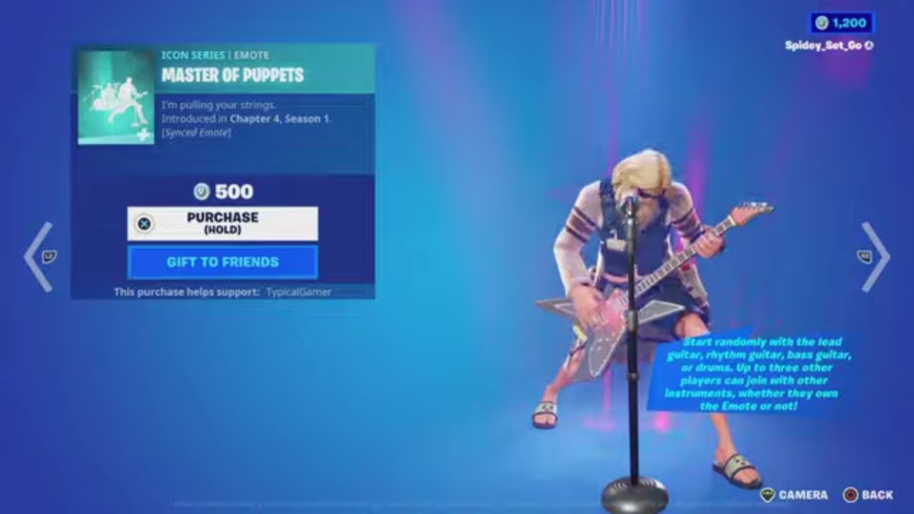 Fortnite Item Shop (December 13th 2022) New Metallica Emote - YouTube